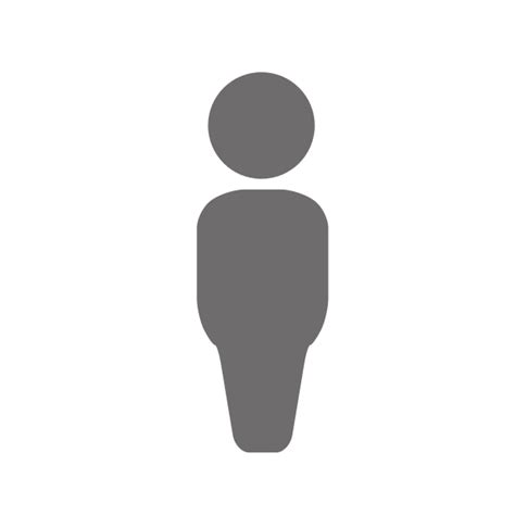 Vector Illustration Of Simple Man Or Person Silhouette Icon Free Svg