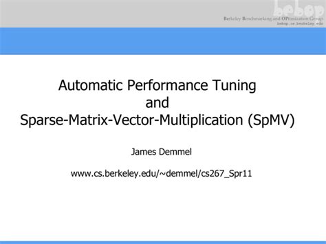Spmv Partitioning Computer Science Division