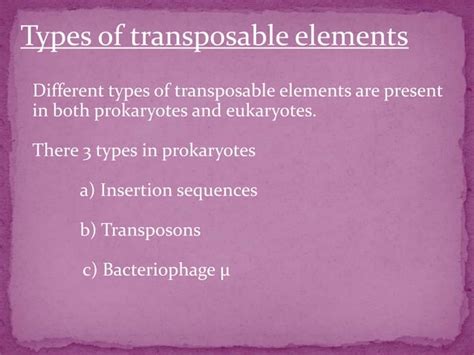 Transposable Elements Pptx