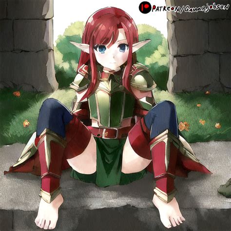Rule 34 Ai Generated Armored Dress Armored Female Barefoot Blue Eyes