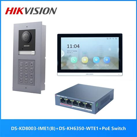 Hikvision Multi Language 8023af Poe Video Intercom Kitinclude Ds