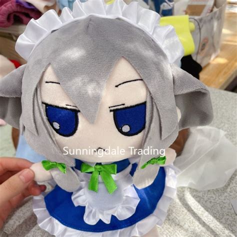 Touhou Project Plush ตุ๊กตาของเล่นสอดไส้ Inu Sakuya 28cm หมอนคอสเพลย์ Fumo สำหรับเป็นของขวัญ