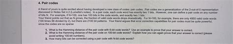 Solved Pair CodesA Friend Of Yours Is Quite Excited About Chegg Com