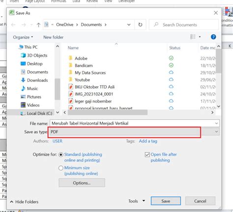 Panduan Praktis Cara Mengubah Excel Ke PDF Tanpa Terpotong Depot Excel