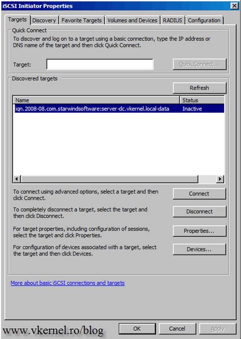 Configure The Iscsi Initiator On Windows 2008 R2 Server Core Adrian Costeas Blog