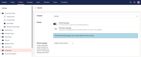 Adding Language Variants — Umbracoreadthedocs 10 Documentation