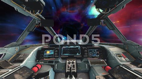 Inside Spaceship Cockpit