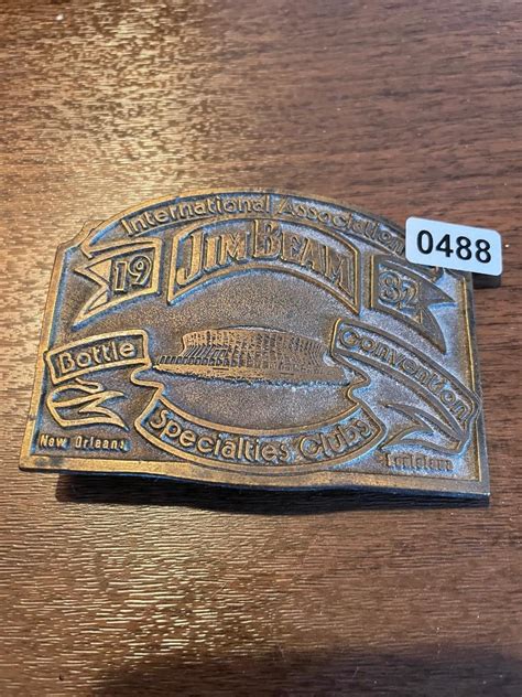 Jim Beam Belt Buckle EstateSales Org