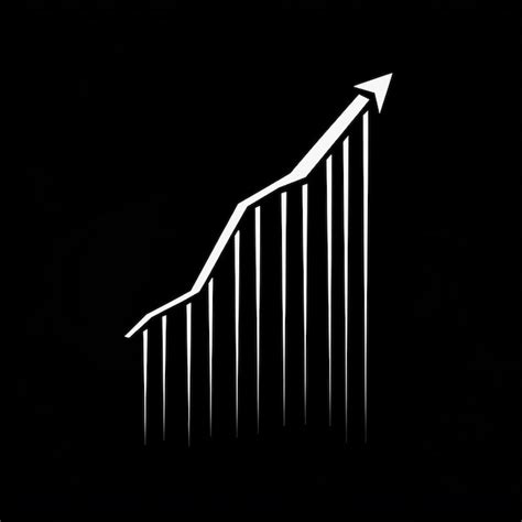 A Graph With An Arrow Pointing Up And An Arrow Pointing Up Premium Ai Generated Image