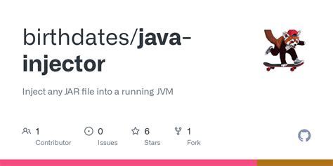 Github Birthdatesjava Injector Inject Any Jar File Into A Running Jvm