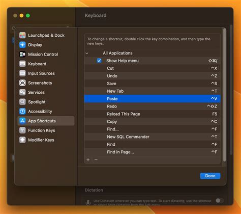 Macos Overriding Paste Keyboard Shortcut To Ctrl V Results In Pagedown Being Issued Help