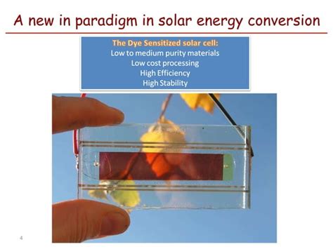 The Science Behind Dye Sensitized Solar Cells