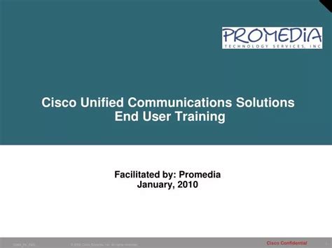 Ppt Cisco Unified Communications Solutions End User Training Powerpoint Presentation Id 6878763