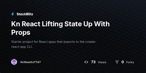 Kn React Lifting State Up With Props Stackblitz