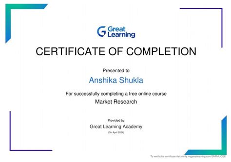 Anshika Shukla On Linkedin Greatlearningacademy Greatlearning Glacertificate