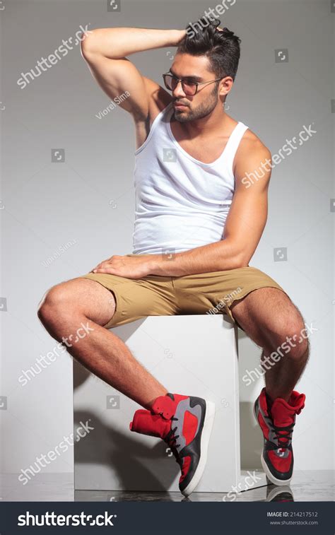 Side View Sexy Fit Man Hand Stock Photo 214217512 Shutterstock
