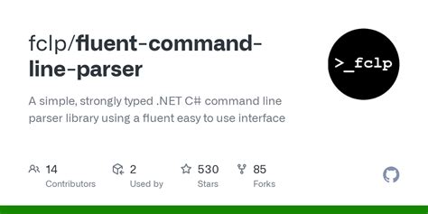 github fclp fluent command line parser a simple strongly typed c command line parser