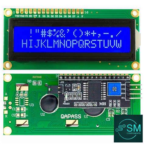 1602 16x2 Lcd Display Iici2ctwispi Sr Interface Arduino Raspberry P