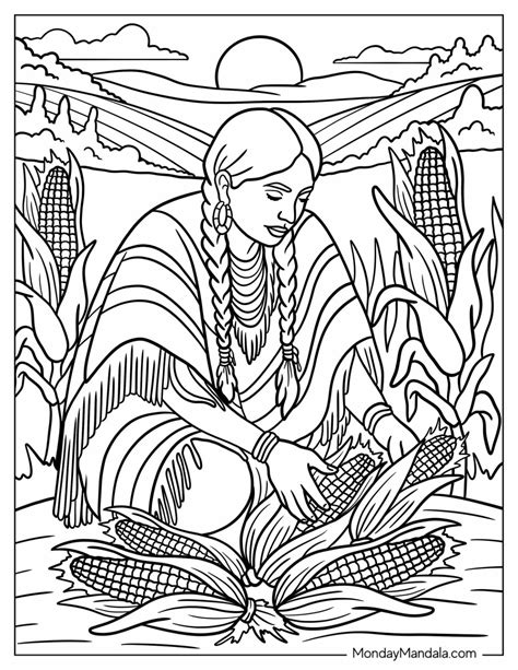 Printable Coloring Pages Native American 2025
