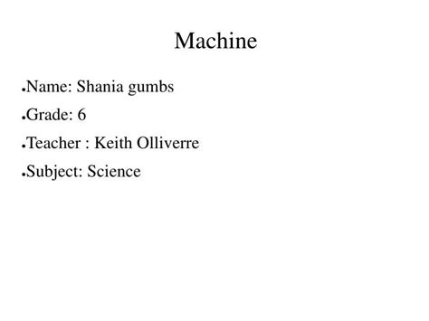 PPT Machine PowerPoint Presentation Free Download ID