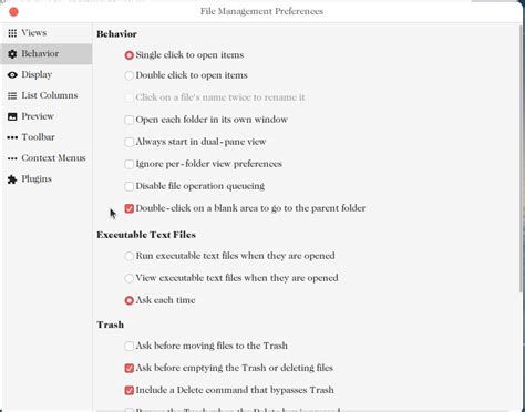 Doubleclick How To Go Back To The Previous Directory Just By Double Clicking On Ubuntu Ask