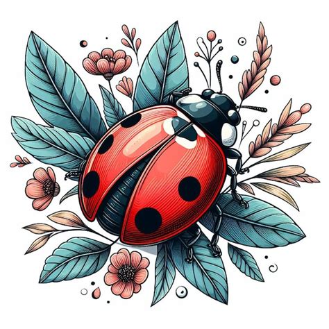 Premium Vector Ladybug Vector Cartoon Illustration