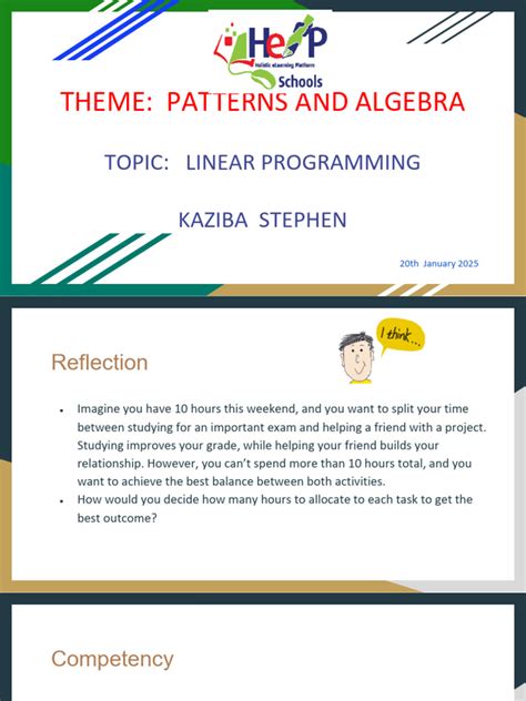 Linear Programming Lesson One Pdf Mathematical Optimization