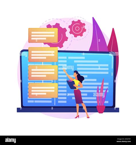Software Requirement Description Abstract Concept Vector Illustration
