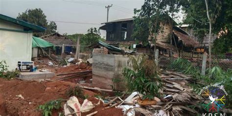 ညောင်လေးပင်နှင့် သထုံခရိုင်ကြားရှိ ကျေးရွာများကို စစ်ကောင်စီ လက်နက်ကြီးနှင့် လေကြောင်းသုံးတိုက