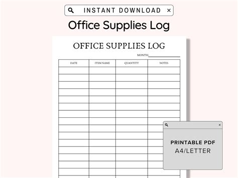 Supply Order Form Template Excel