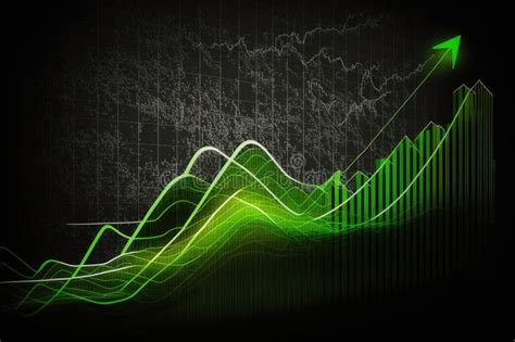 An Upward Trending Green Graph Representing Financial Growth And Succe