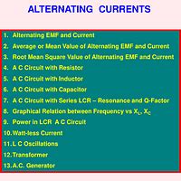 Alternating Current PPT Physics Class 12