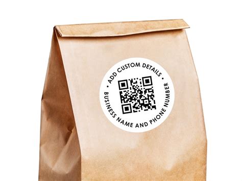 QR Code Stickers Round Labels With QR Code Custom Sticker With QR Code For Instagram Website