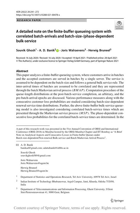 A Detailed Note On The Finite Buffer Queueing System With Correlated Batch Arrivals And Batch