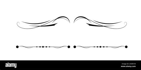 Decorative Dividers Set Decorative Elements In Vintage Victorian Style Antique Floral