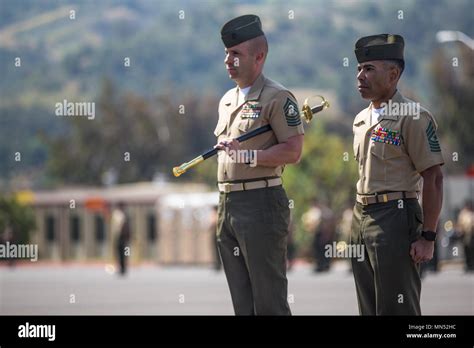 Sgt Maj Travis Debarr The Outgoing Sergeant Major Of Advanced Infantry Training Battalion