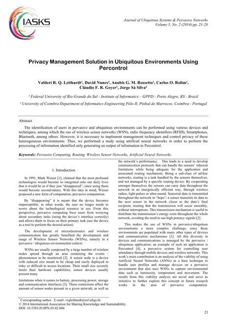 Pdf Privacy Management Solution In Ubiquitous Environments Using