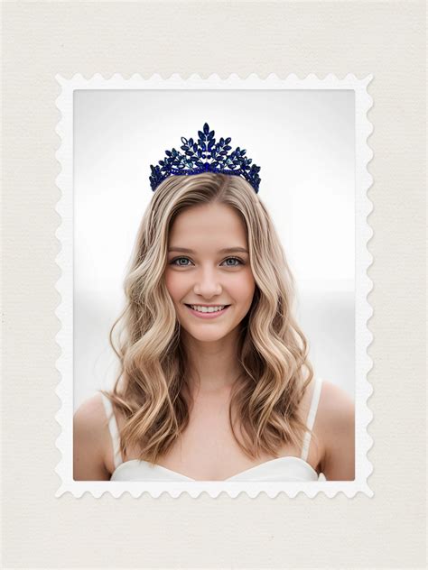 Blue Gemstone Leaf Tiara Abracadabranyc