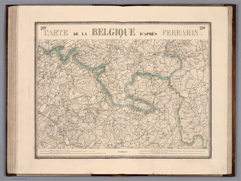 Carte De La Belgique Dapres Ferraris Stavelot Etablissement