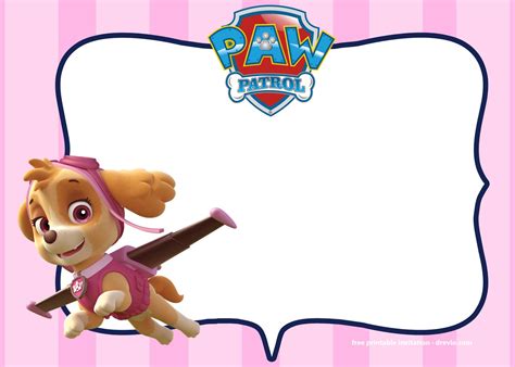 Skye Paw Patrol Printable