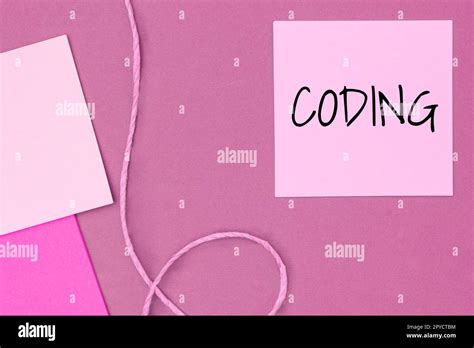 conceptual caption coding business concept assigning code to something