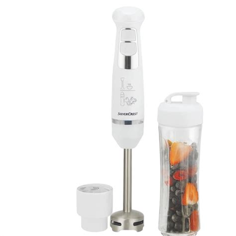 Bras Mixeur Mini Blender 2 En 1 600w 0 6l Silvercrest Hb6038yf N