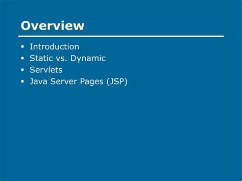 Ppt Servlet And Jsp Programming An Introduction Powerpoint