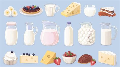 Educational Poster Illustrating Nutritional Benefits Of Various Milk