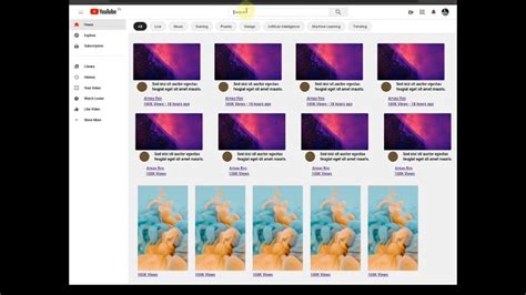 как создать веб сайт похожий на youtube используя html css и javascript youtube