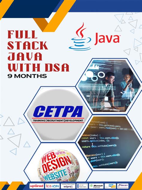 Full Stack Java With Dsa Blue Bg Pdf Html Element Java Script