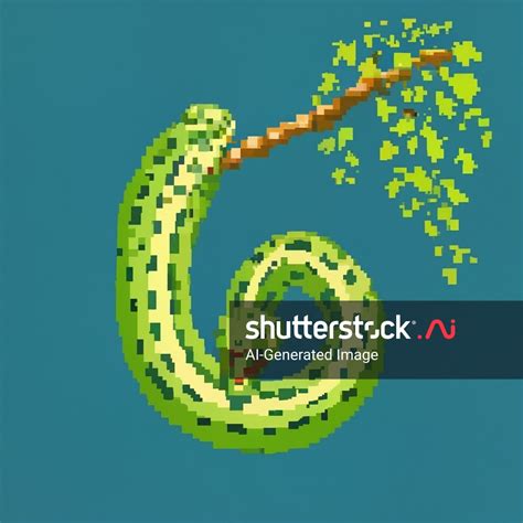 Pixel Art Vector Style Image Large Pythons Ai Generated Image 2374937279 Shutterstock