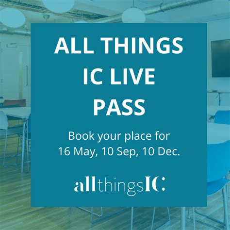 The All Things Ic Live Pass Three Dates All Things Ic