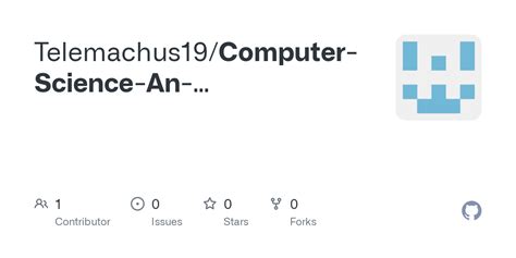 Github Telemachus19computer Science An Interdisciplinary Approach