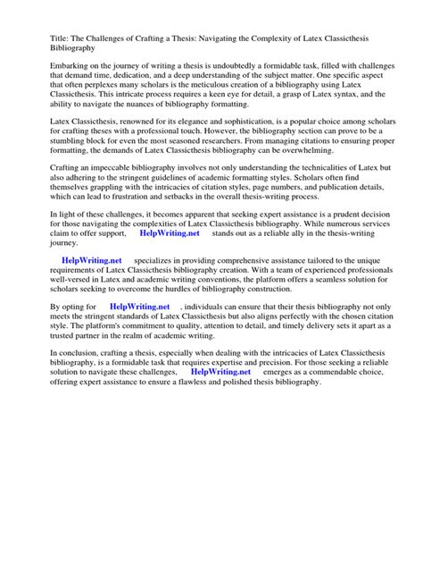 Latex Classicthesis Bibliography Pdf Citation Te X